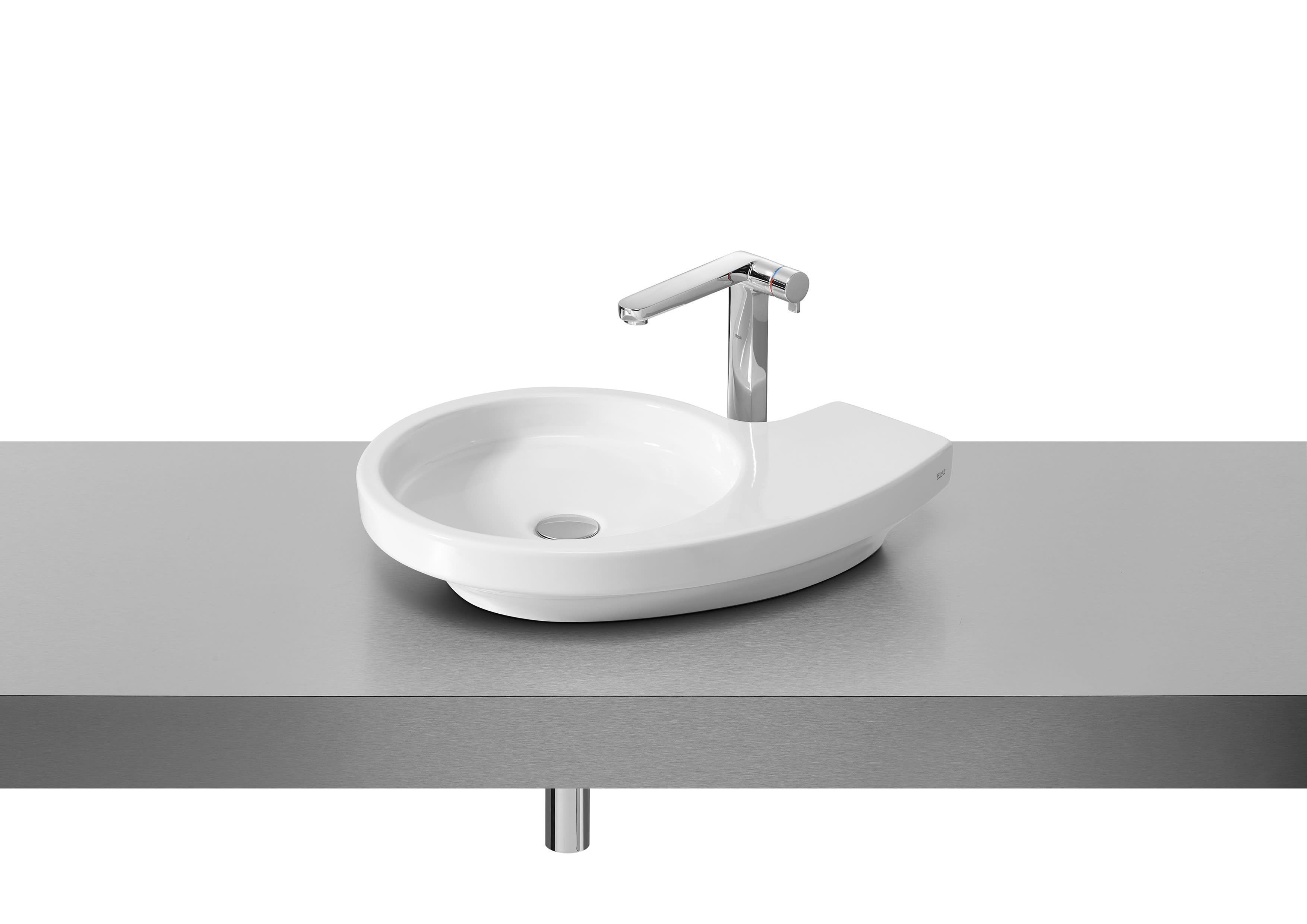 Urbi 3. Over countertop vitreous china basin (A327228000) | Roca Egypt ...